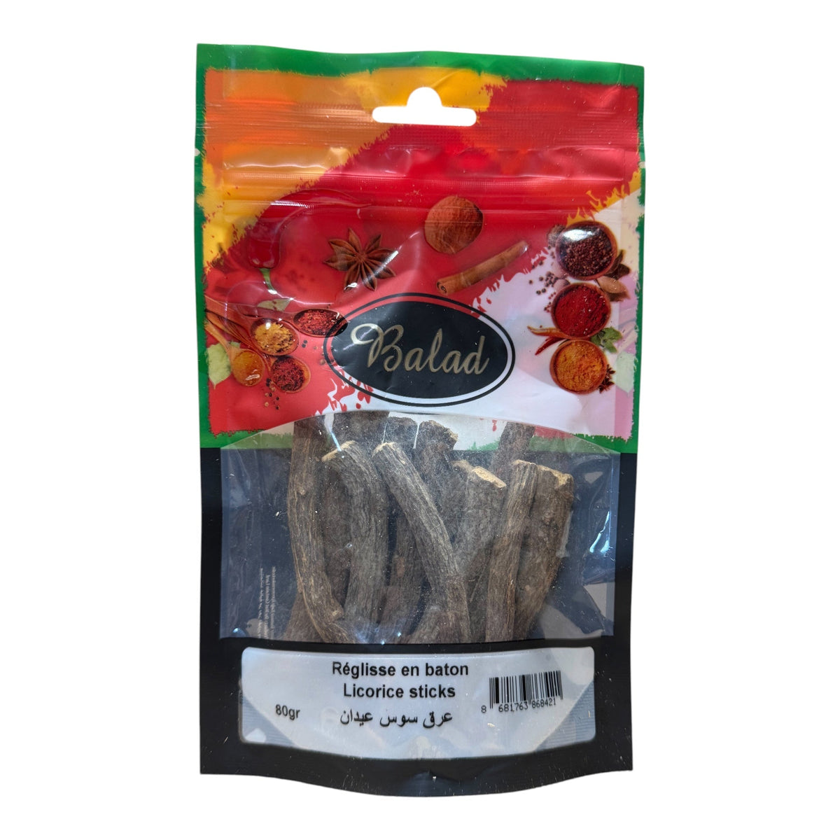 Balad Licorice Root Sticks 80g (réglisse, Ark Souss) – Moroccan Souq